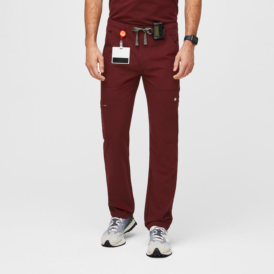 Men's Cairo Cargo Scrub Pants™ - Burgundy · FIGS