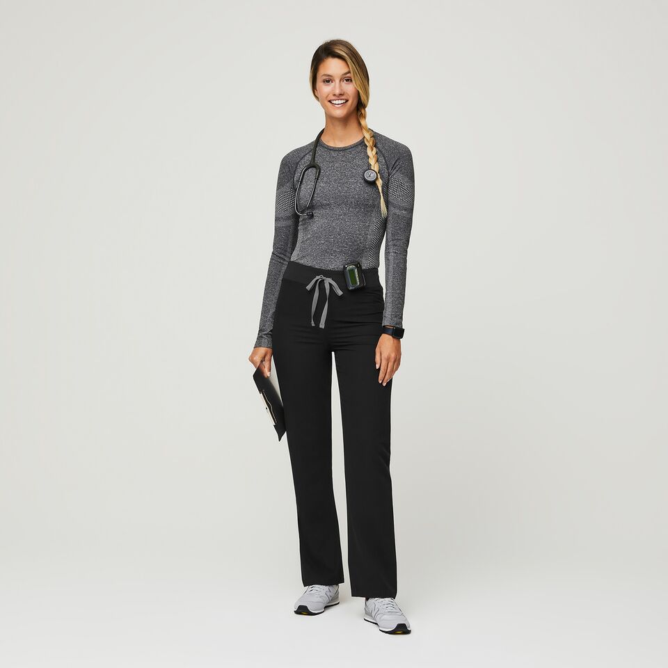 Women’s High Waisted Livingston Scrub Pants™ - Black · FIGS