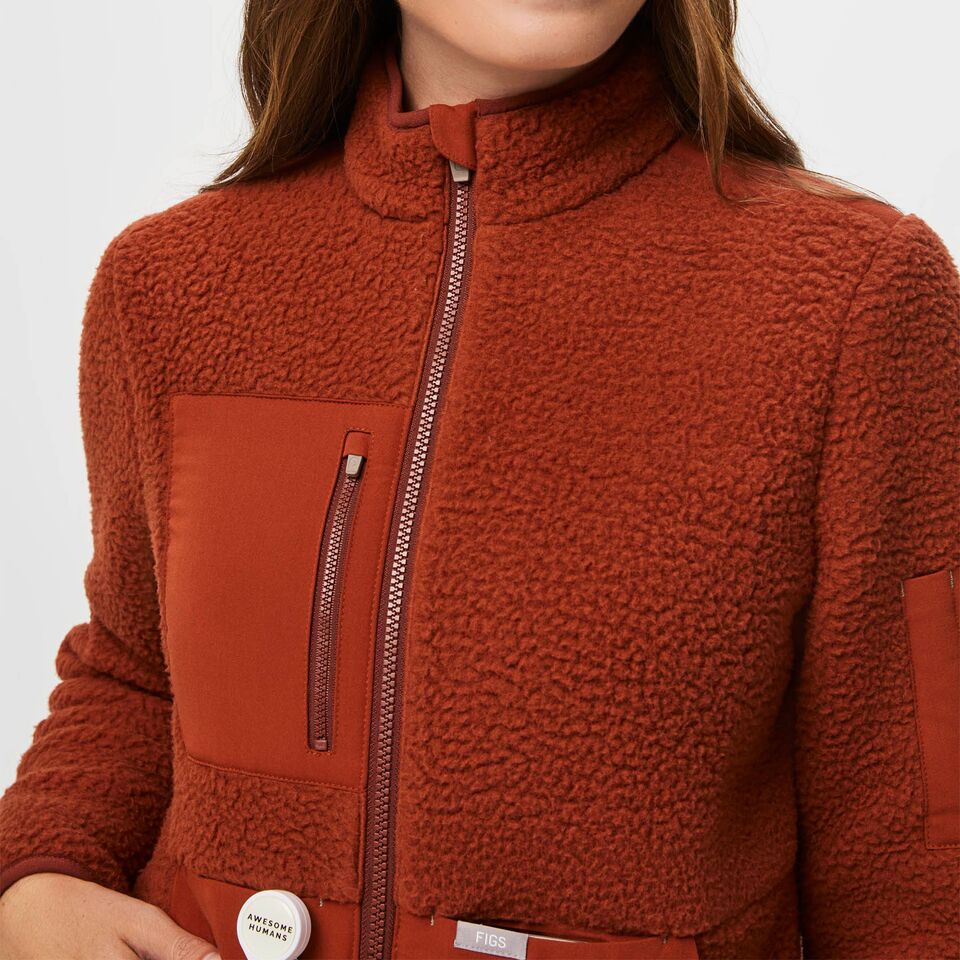 Women’s On-Shift Sherpa Jacket™ - Auburn · FIGS