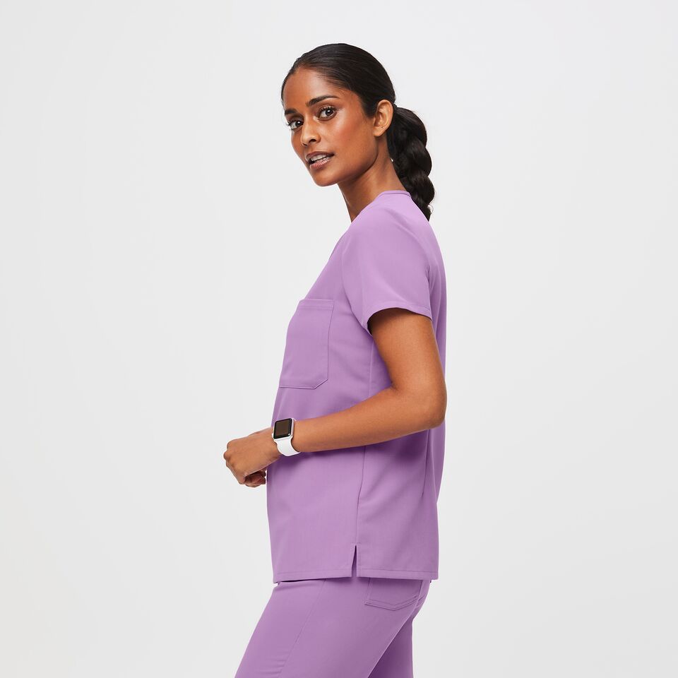 Women's Catarina One-Pocket Scrub Top™ - Lilac Dawn · FIGS