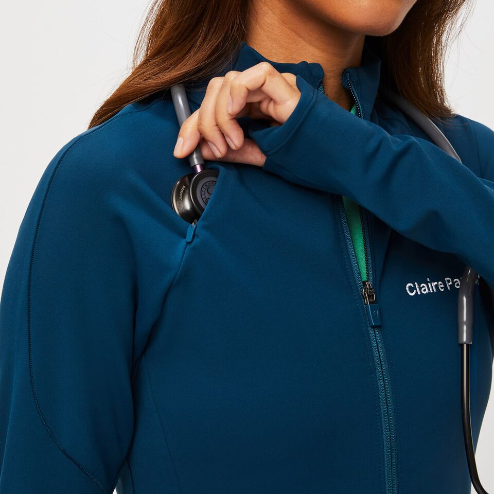 On-Shift ContourKnit Jacket™ - Deep Reef · FIGS