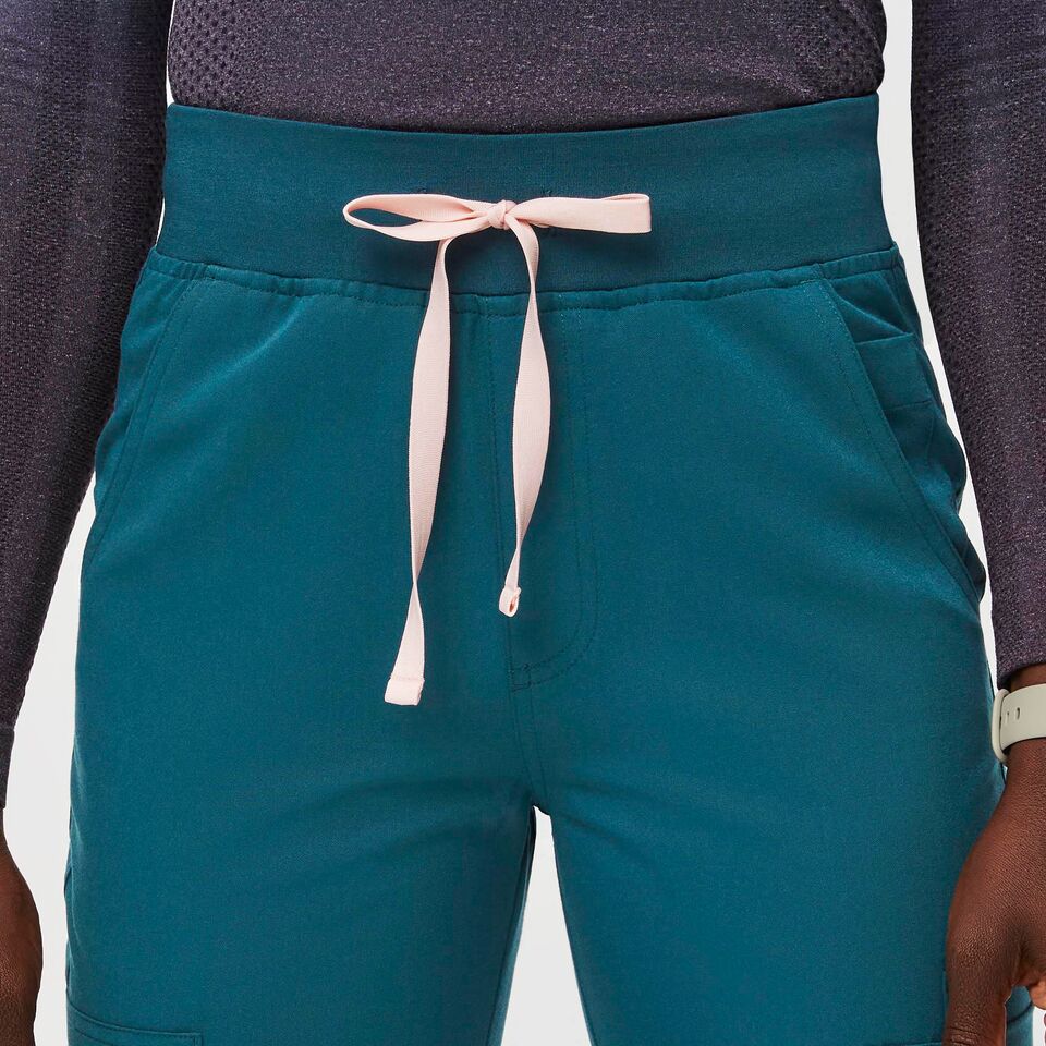 Pantalón de uniforme médico skinny con cintura alta Yola™ para mujer ...