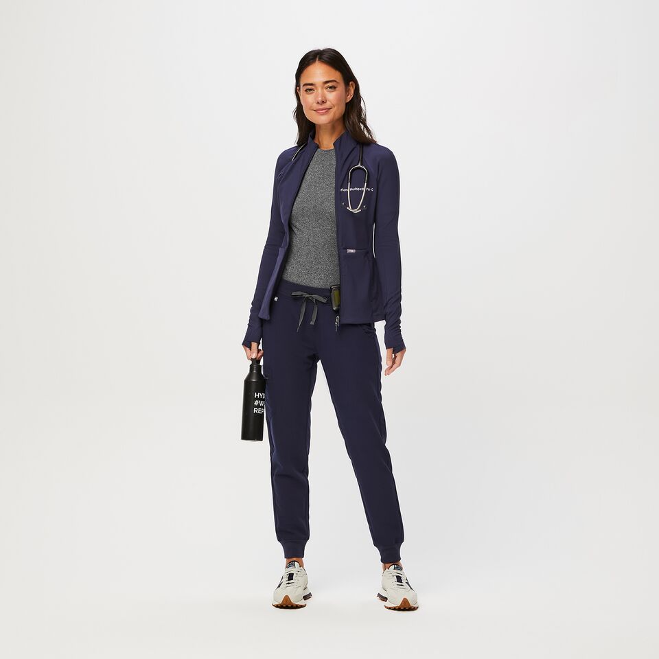Women's ContourKnit Scrub Jacket™ - Navy · FIGS