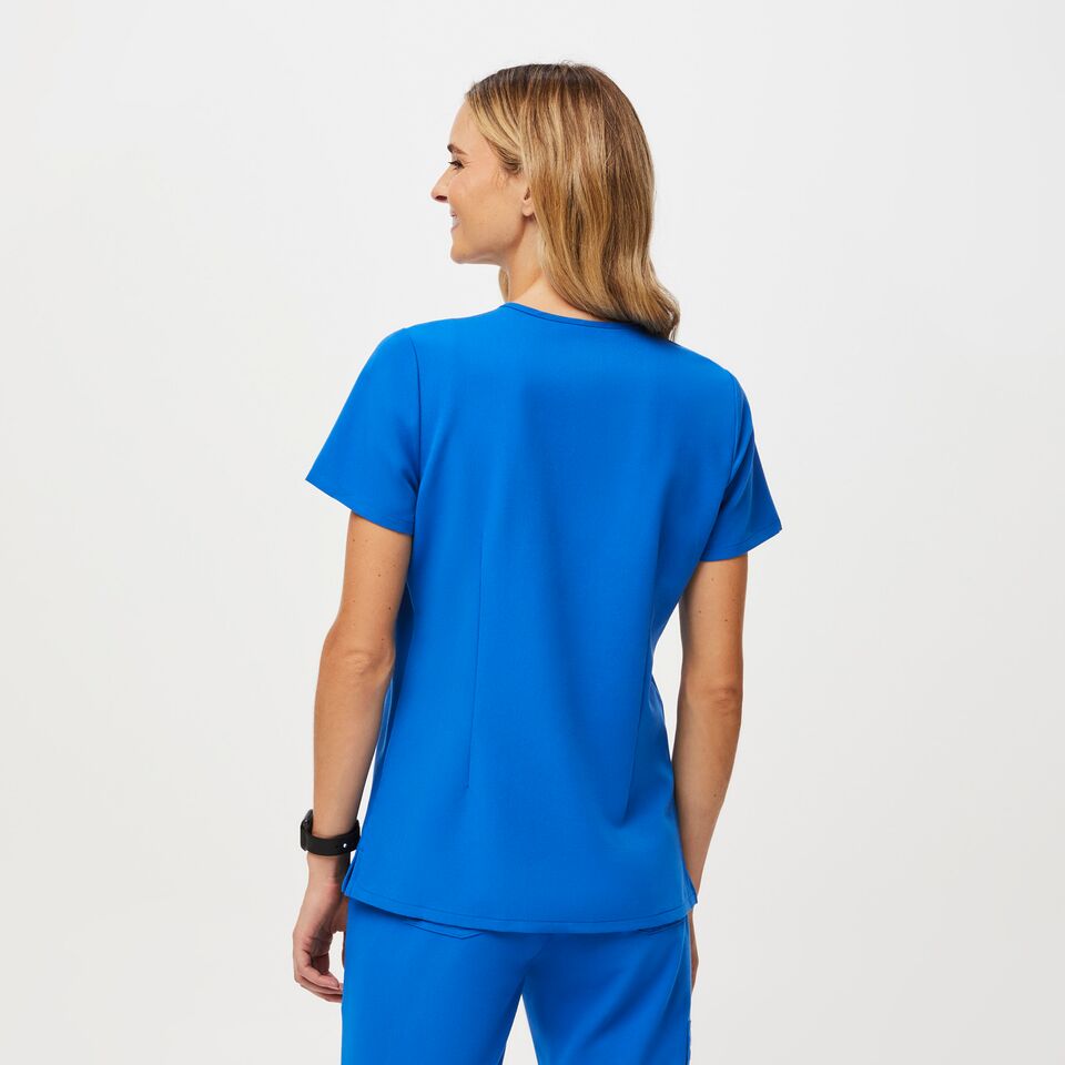 Women's Catarina One-Pocket Scrub Top™ - Royal Blue · FIGS