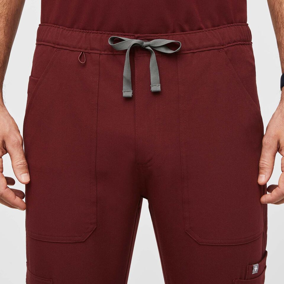 Men's Cairo Cargo Scrub Pants™ - Burgundy · FIGS