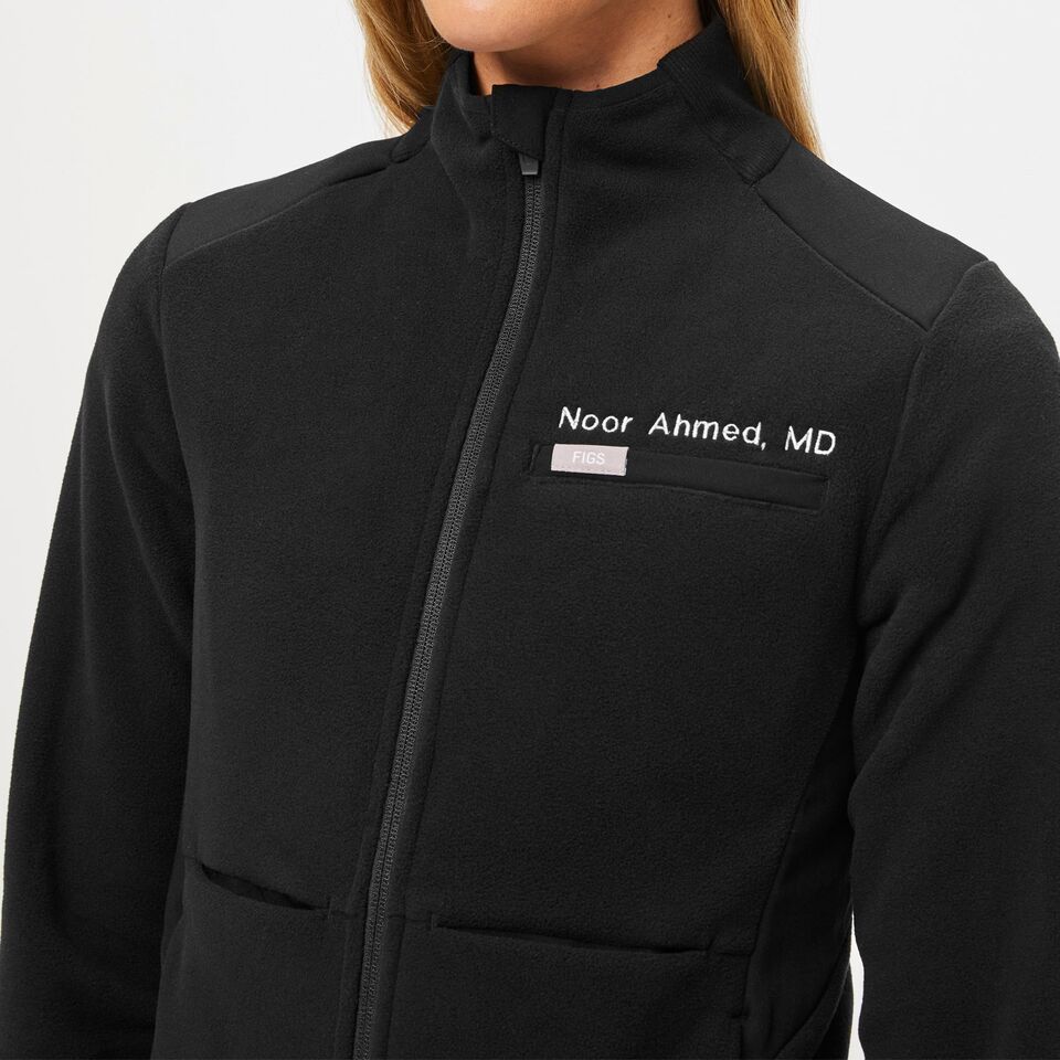 Women's On-Shift Fleece Jacket™ - Black · FIGS