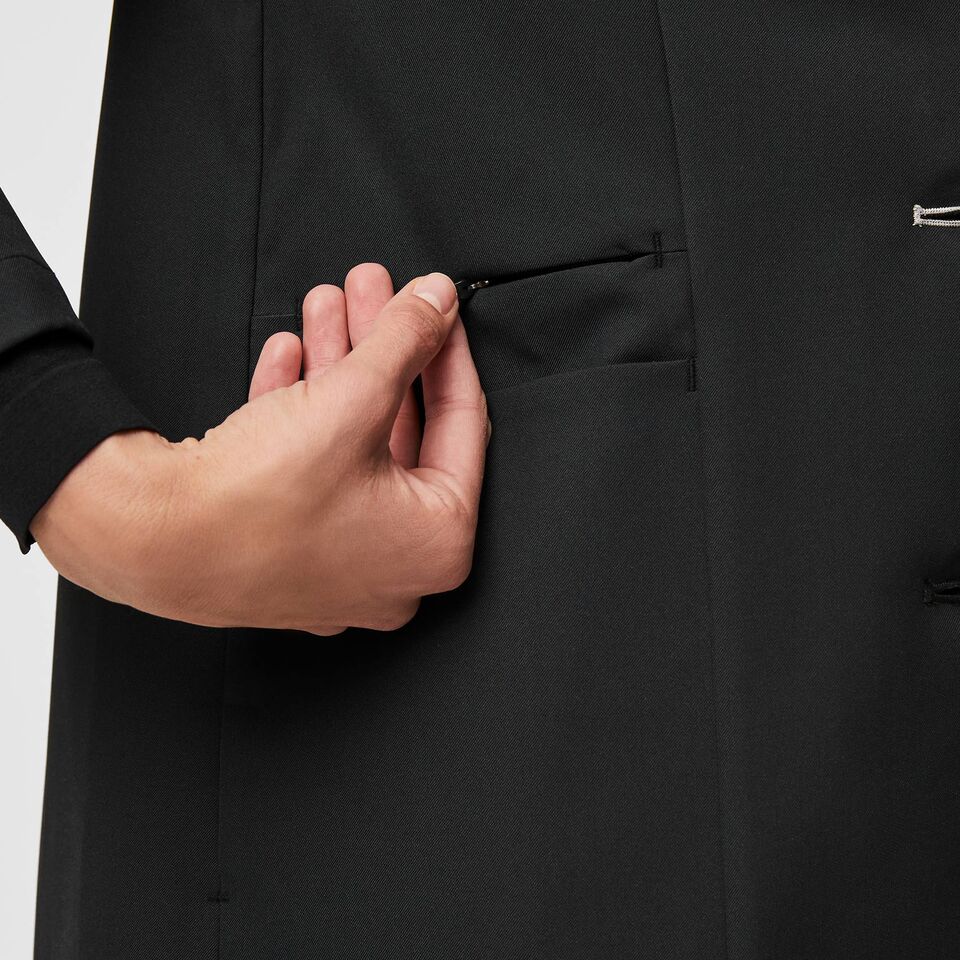 Women’s Bellevue Long Lab Coat - Black · FIGS