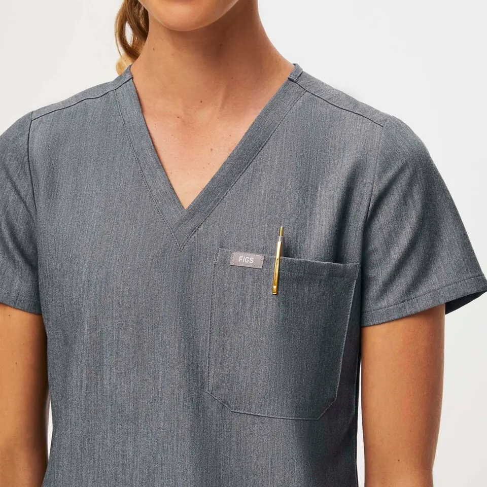 Women's Catarina One-Pocket Scrub Top™ - Graphite · FIGS