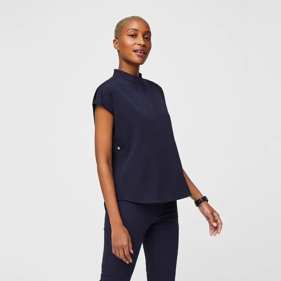 Women's Rafaela Oversized Scrub Top™ - Navy · FIGS