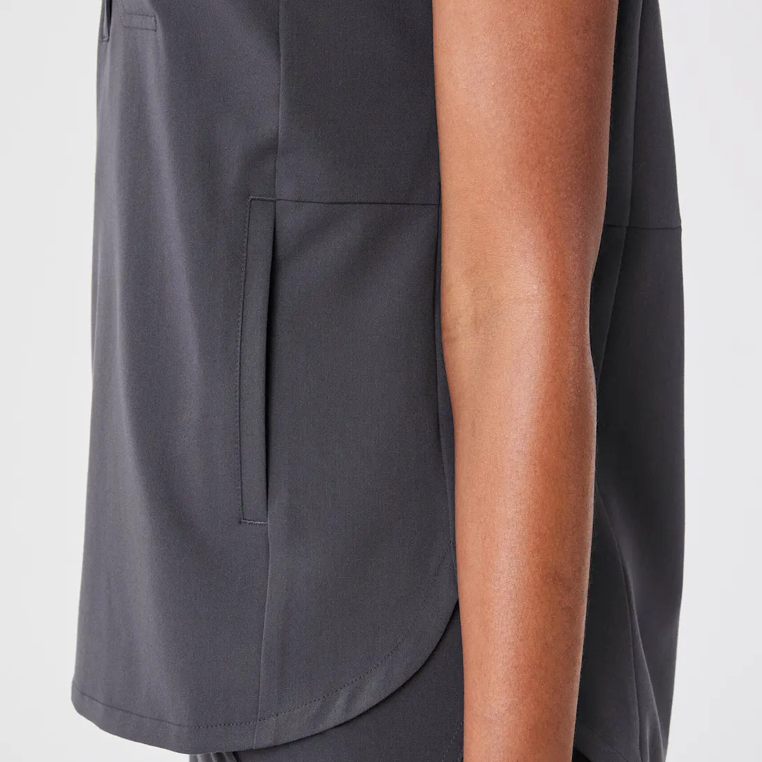 Women's Montex Classic Scrub Top - Charcoal · FIGS