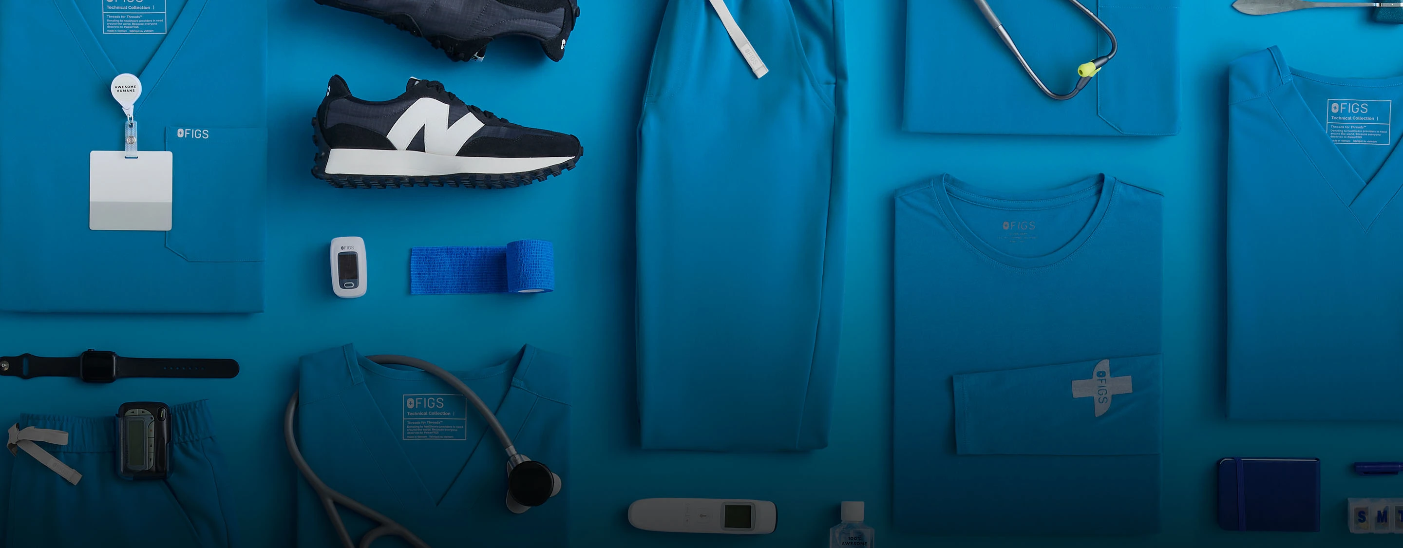 Women's Extreme Blue Scrubs · FIGS