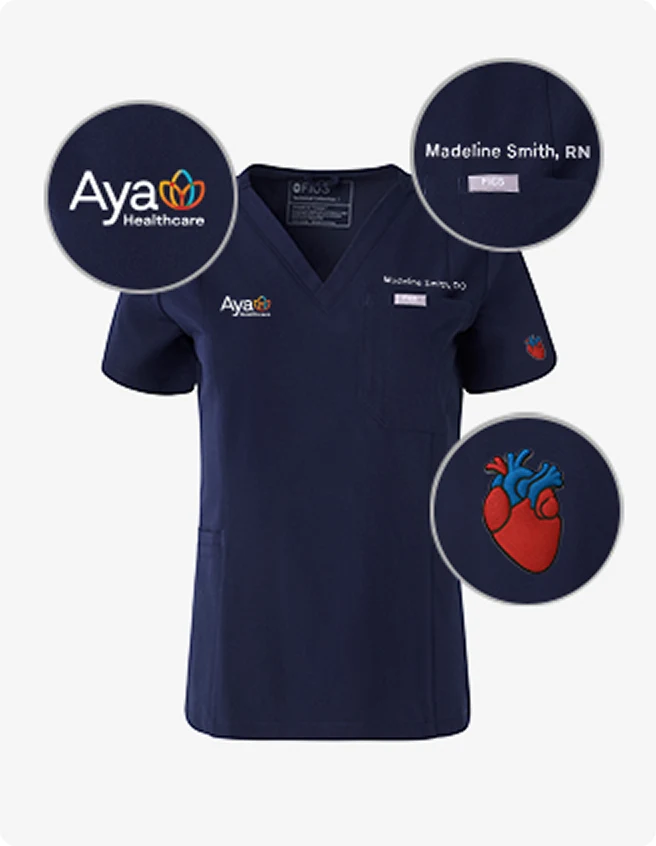 FIGS Custom Embroidery · FIGS