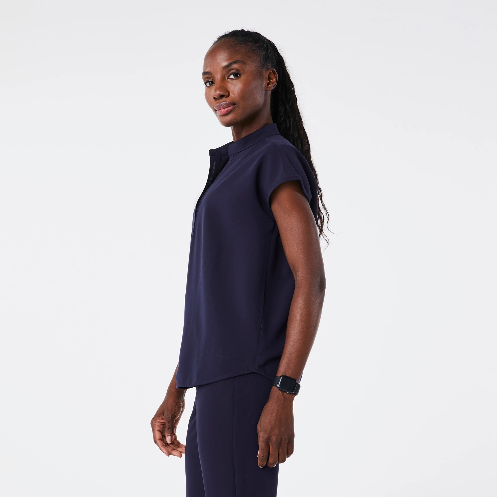 Women's Rafaela Oversized Scrub Top™ - Navy · FIGS