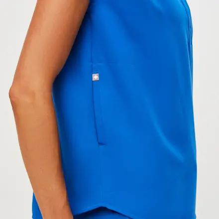 Women's Rafaela Oversized Scrub Top™ - Royal Blue · FIGS