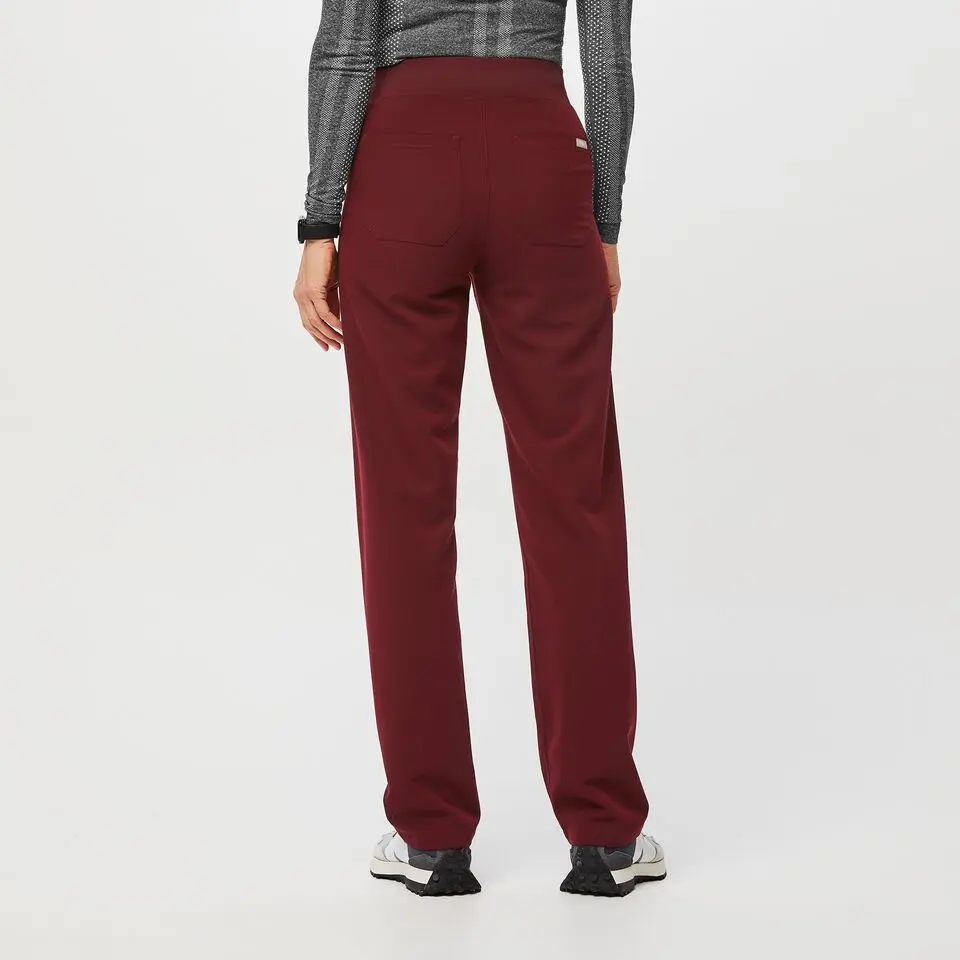 Women’s High Waisted Livingston Scrub Pants™ - Burgundy · FIGS
