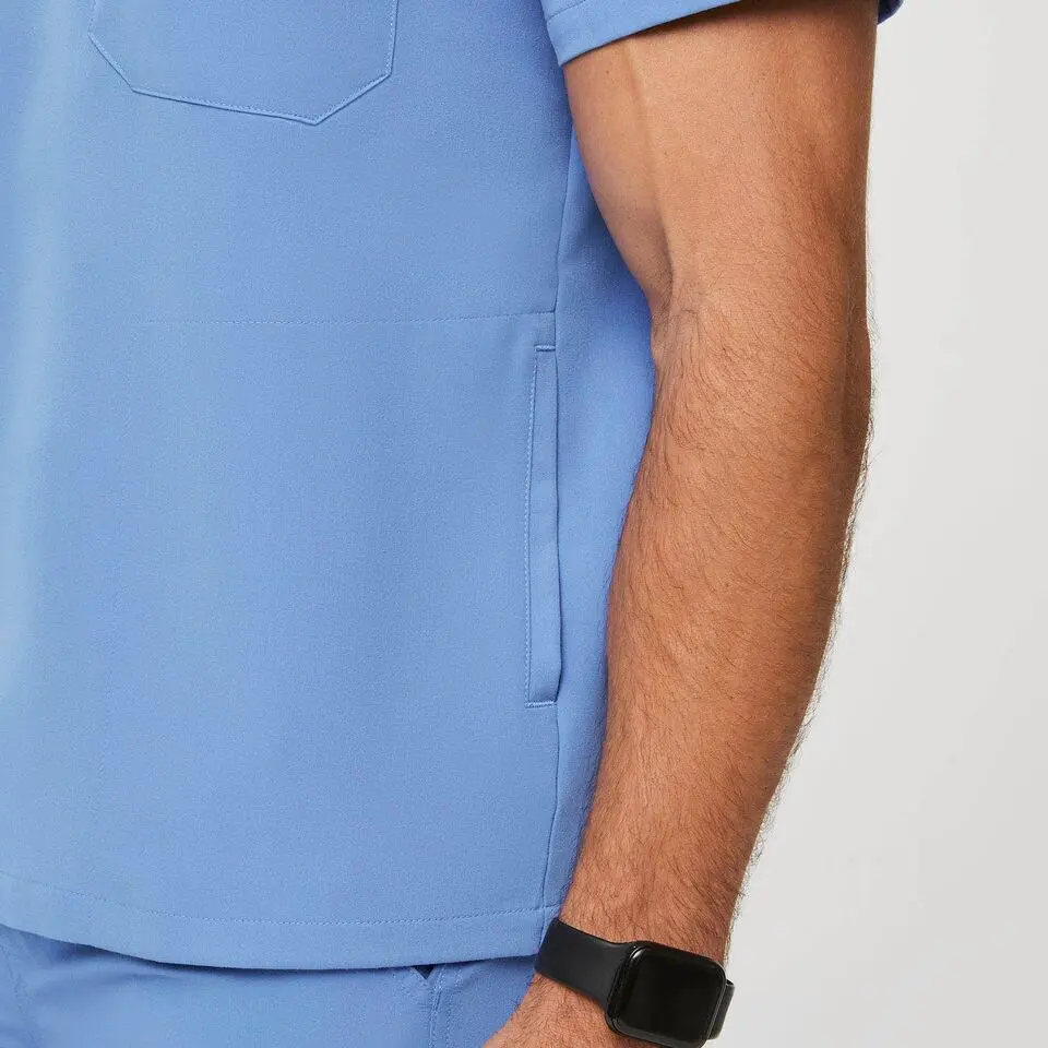 Men's Chisec Three-Pocket Scrub Top™ - Ceil Blue · FIGS