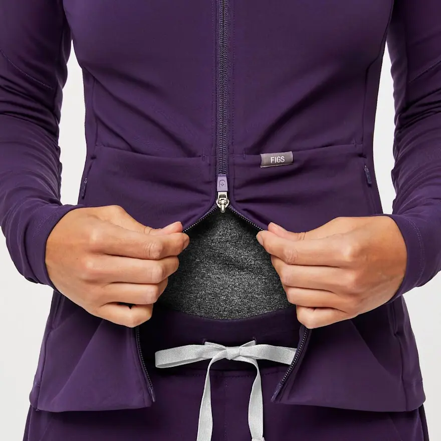 Women's On-Shift ContourKnit Jacket™ - Purple Jam · FIGS