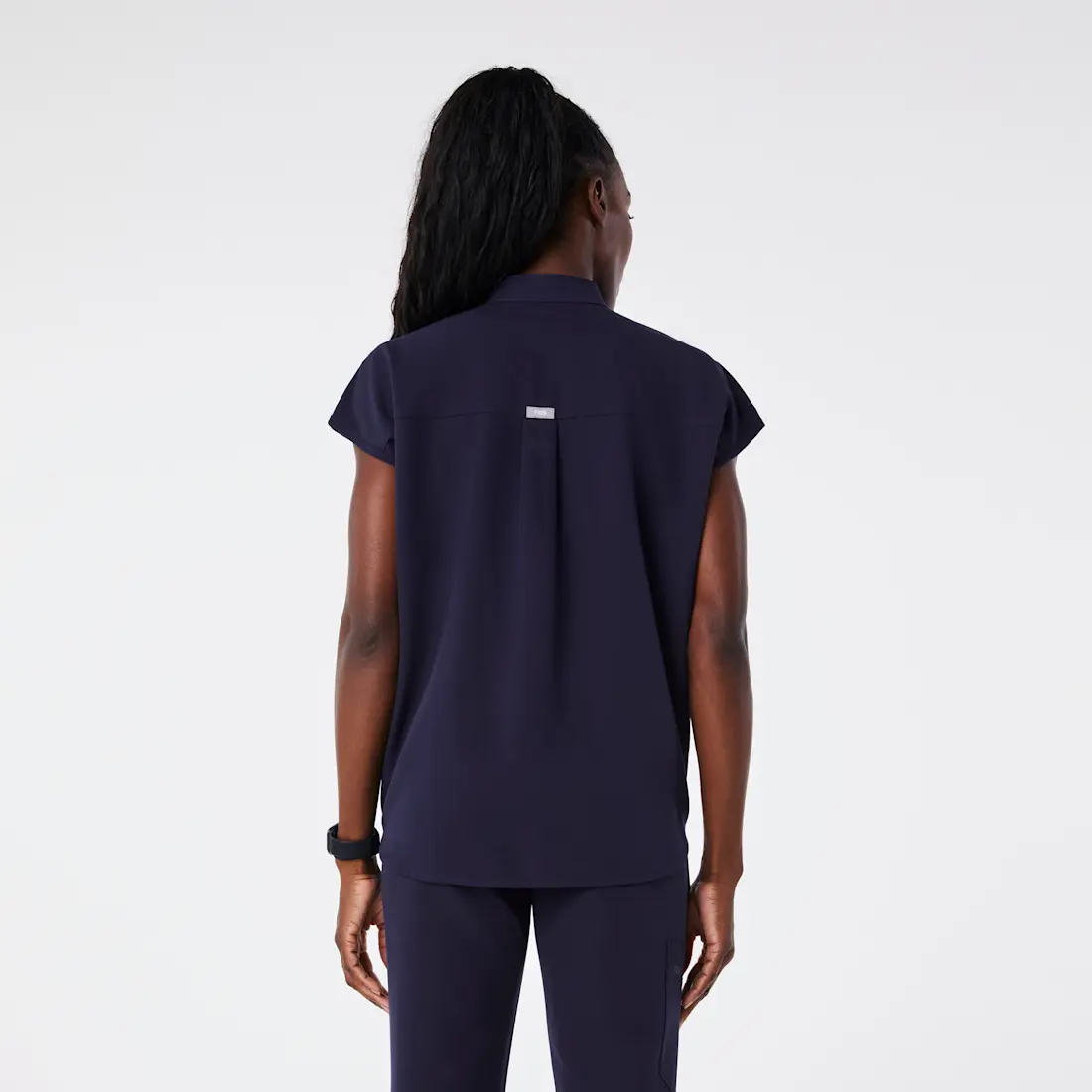 Women's Rafaela Oversized Scrub Top™ - Navy · FIGS