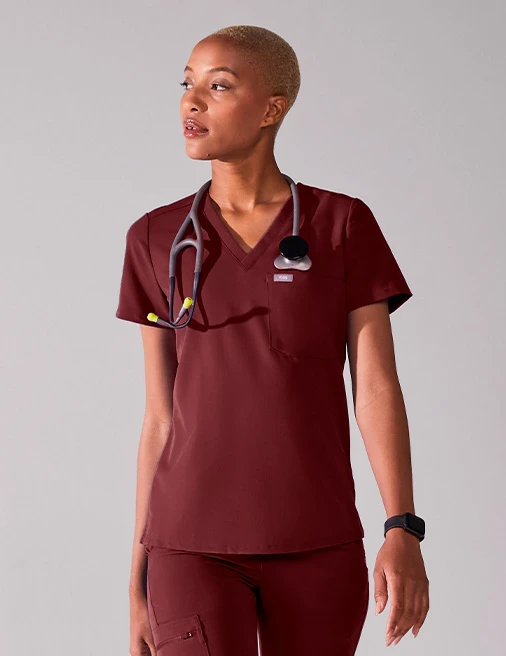 Women's Sapphire Scrub Tops | FIGS