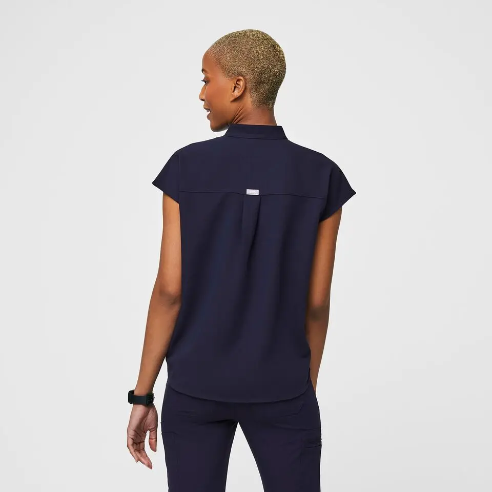 Women's Rafaela Oversized Scrub Top™ - Navy · FIGS