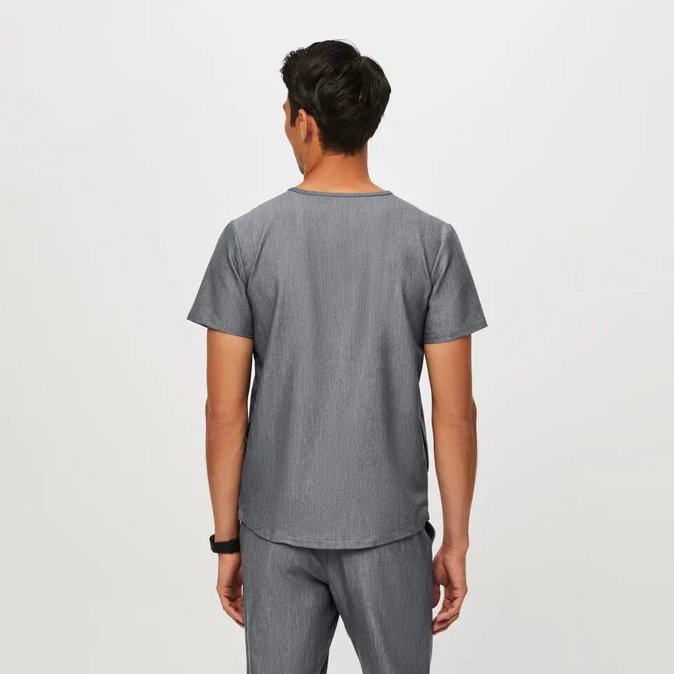 Men's Chisec Three-Pocket Scrub Top™ - Graphite · FIGS