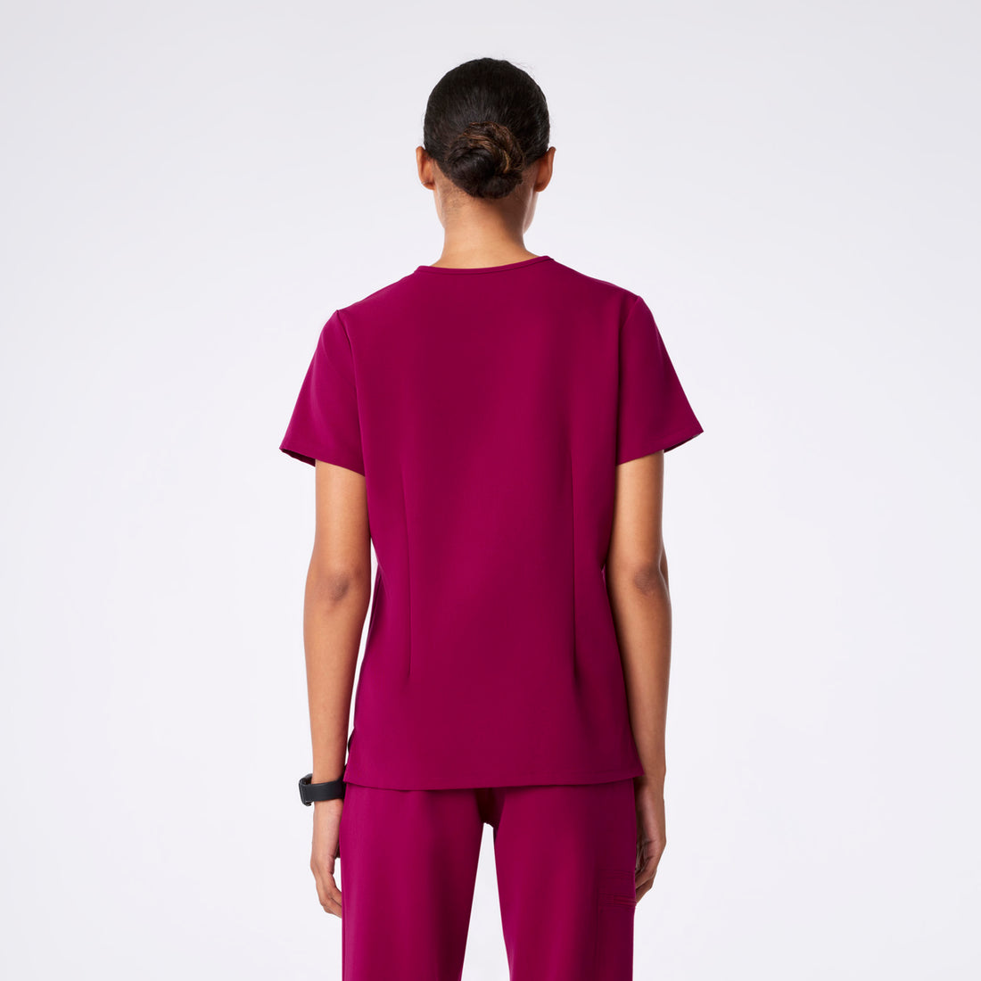 Women's Catarina One-Pocket Scrub Top™ - Dark Magenta · FIGS