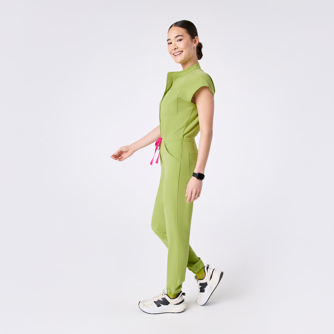 Women’s Rafaela Cargo ScrubJumpsuit™ - Matcha · FIGS