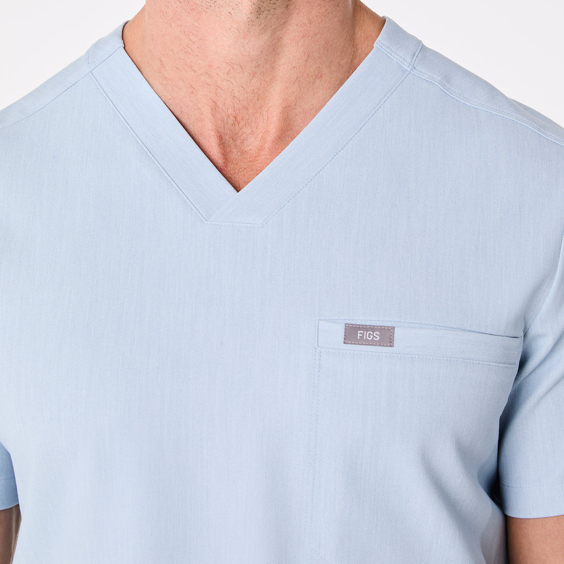 Men’s Paltz V-Neck Scrub Top - Chambray · FIGS