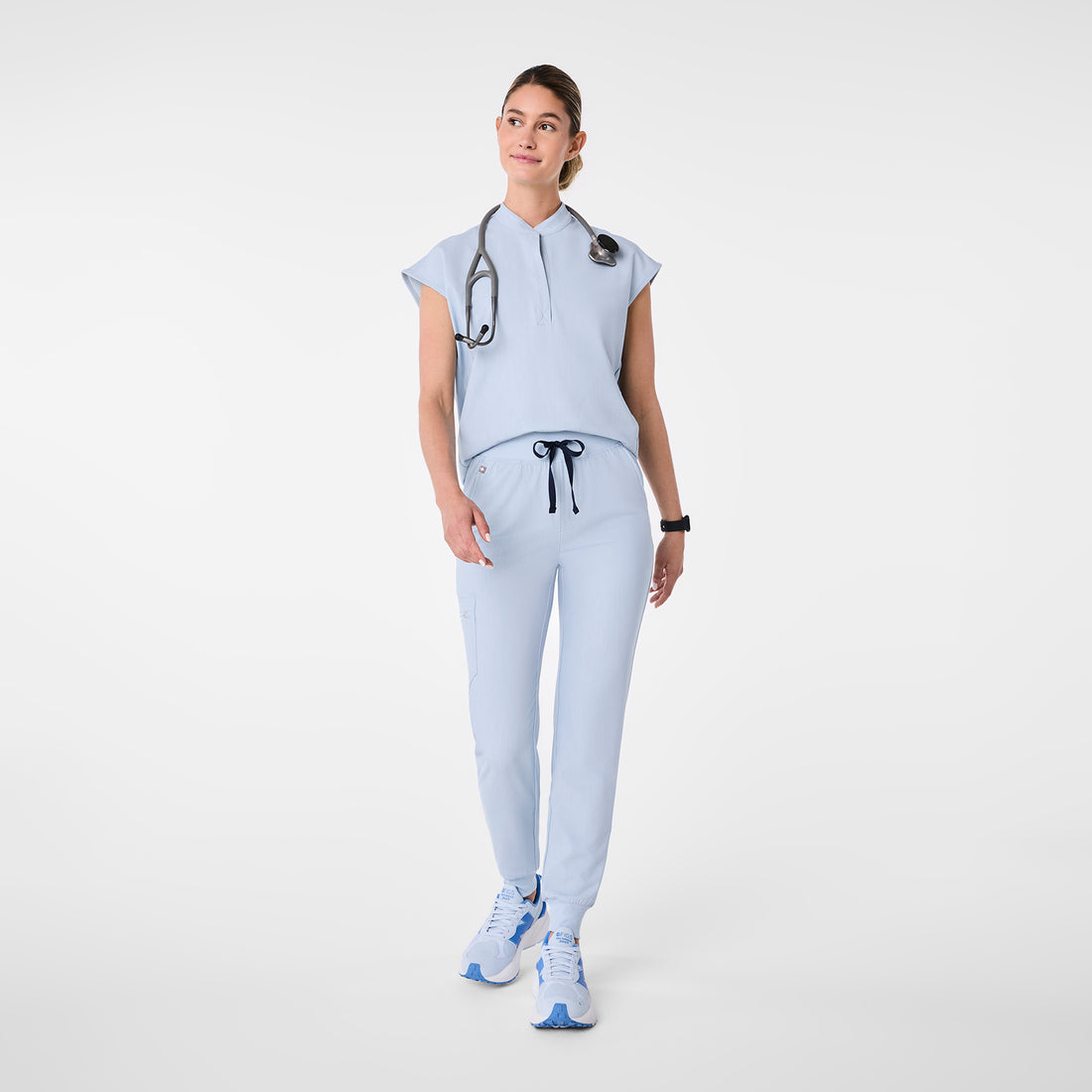 Women's Rafaela Oversized Scrub Top™ - Chambray · FIGS