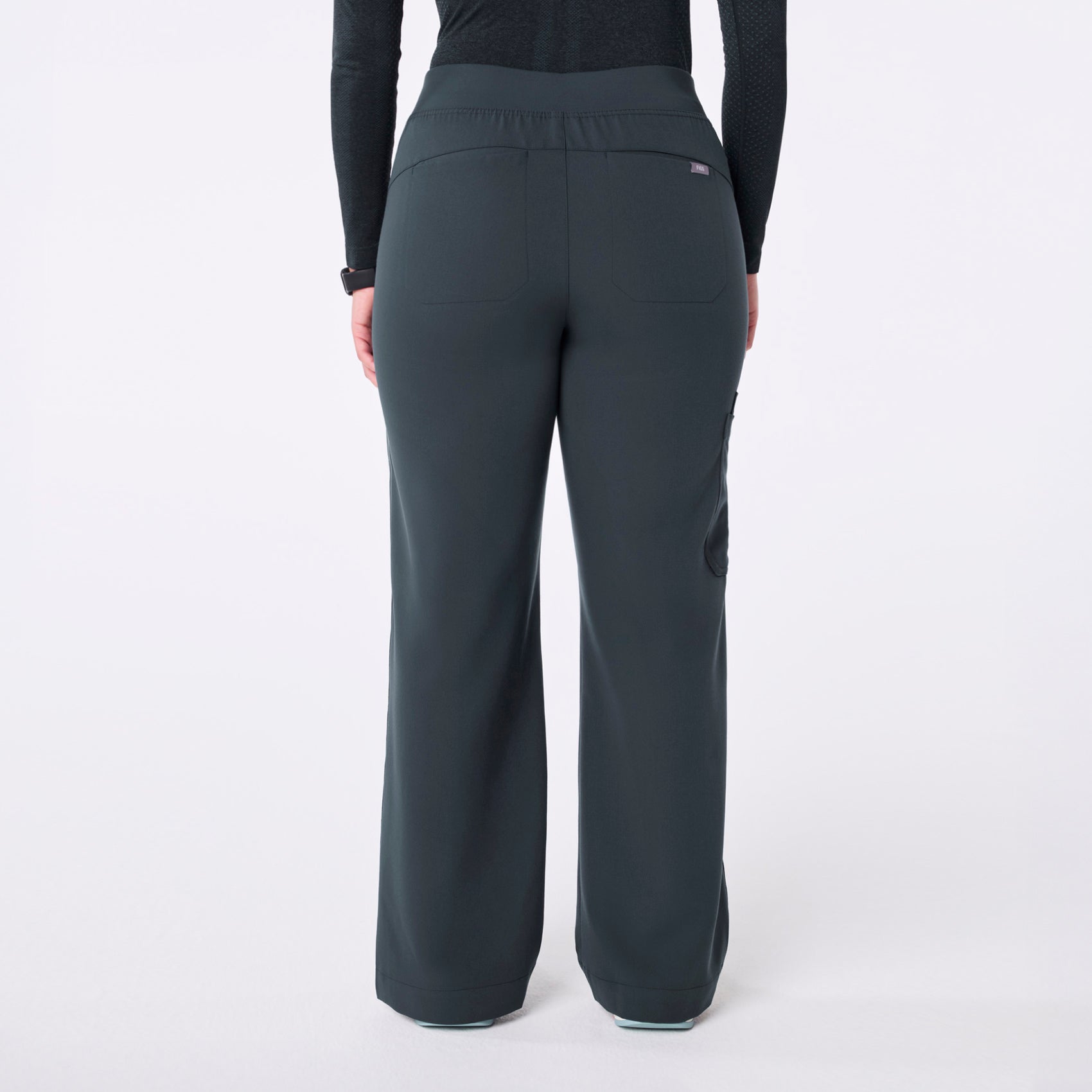 Women’s High Waisted Isabel Wide Leg Scrub Pants - Dark Harbor · FIGS
