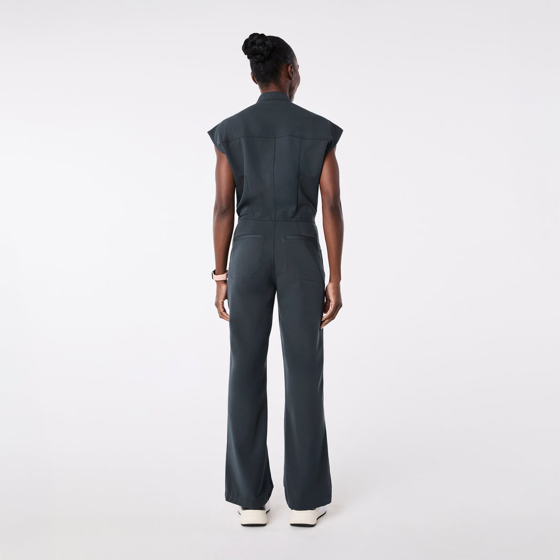Women’s Rafaela Cargo Wide Leg ScrubJumpsuit™ - Dark Harbor · FIGS