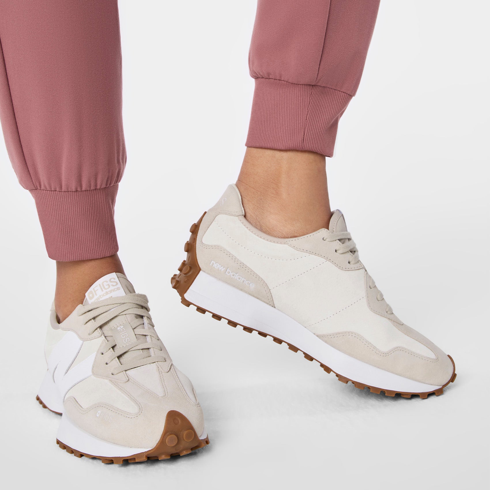 FIGS | New Balance 327 - Cream · FIGS