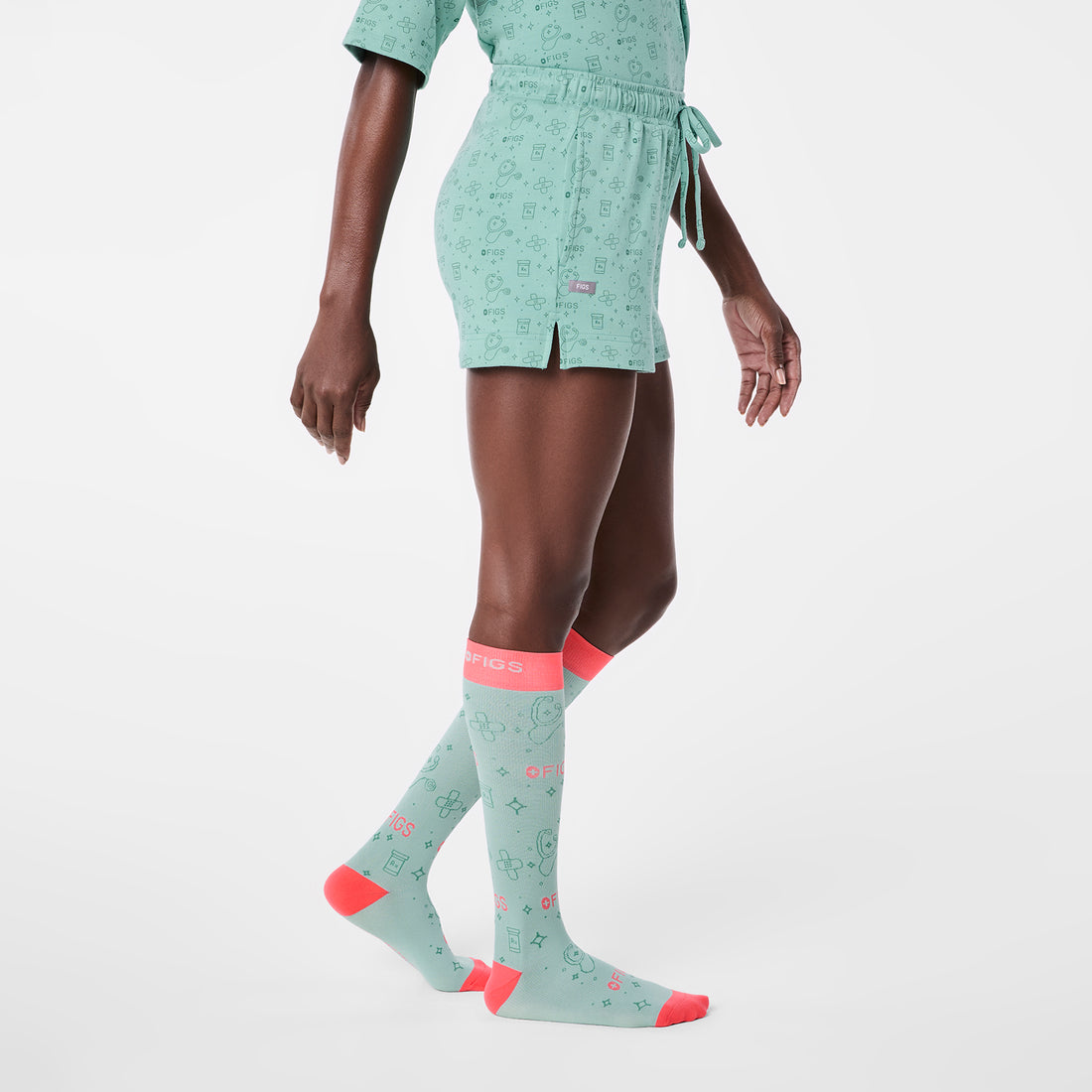 Pajama Short - Seaglass · FIGS