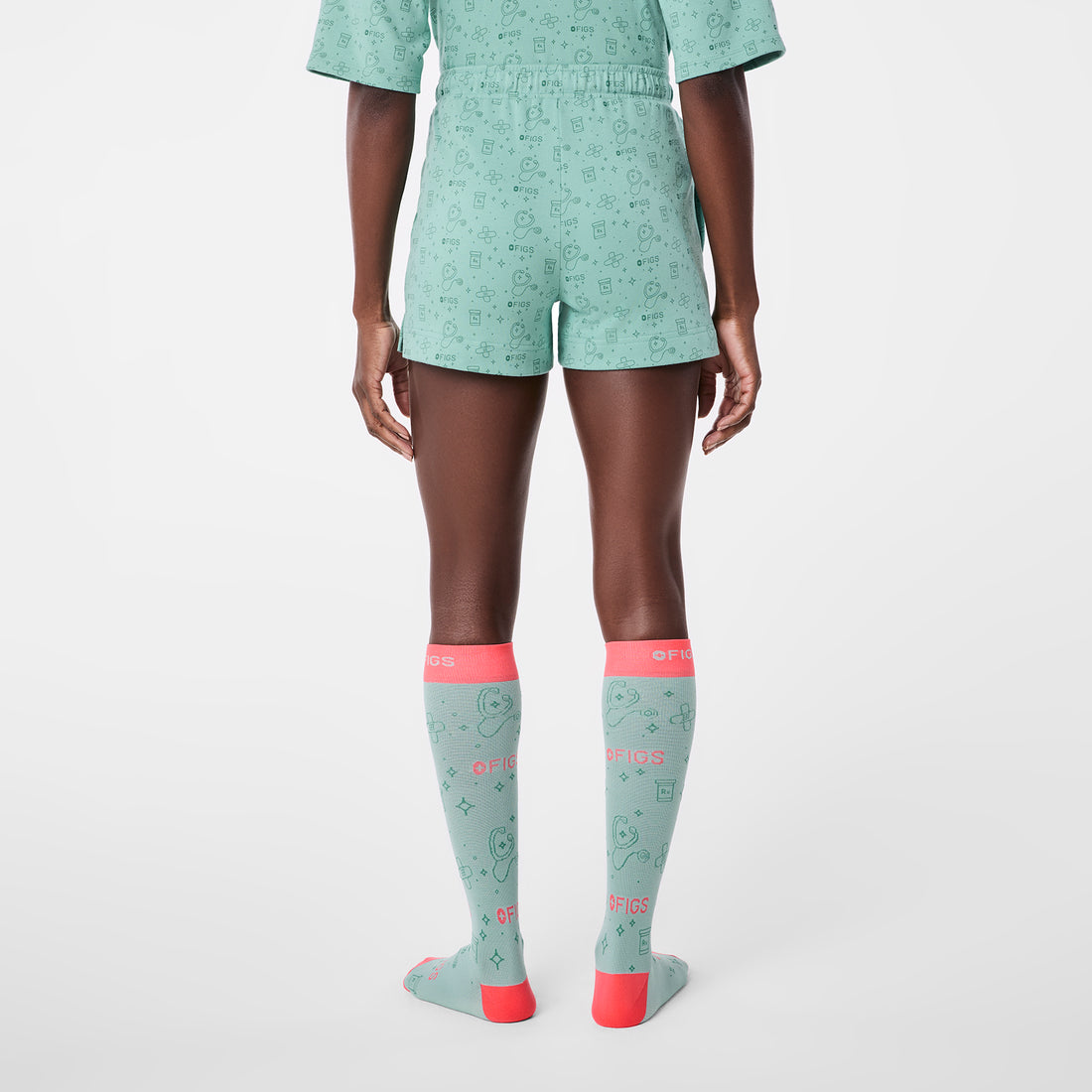 Pajama Short - Seaglass · FIGS