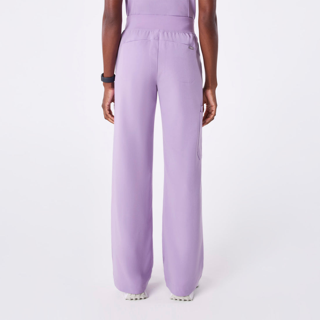 Women’s High Waisted Isabel Wide Leg Scrub Pants - Lavender Dew · FIGS