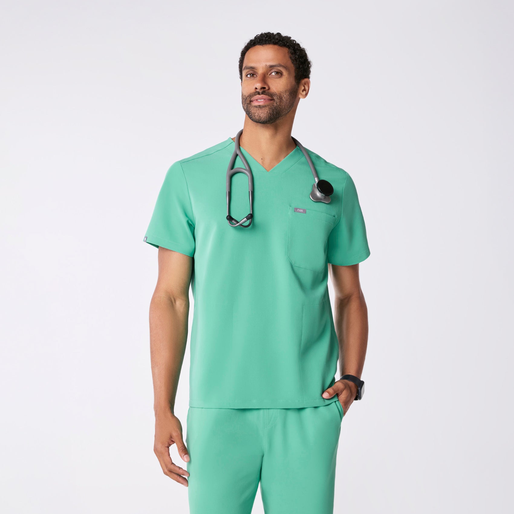 Men's Surgical Green Scrubs · FIGS