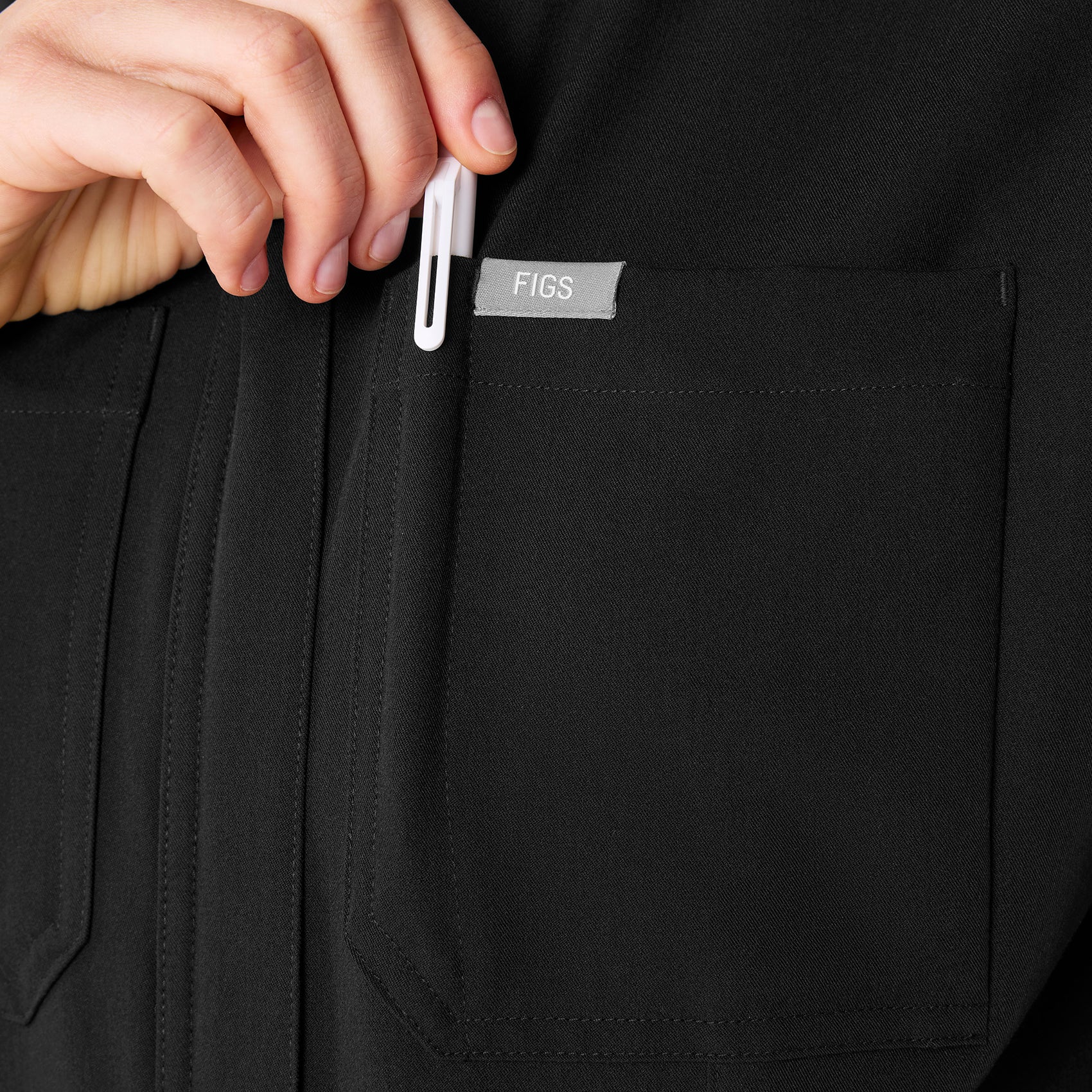 Women’s Rafaela Cargo ScrubJumpsuit™ - Black · FIGS