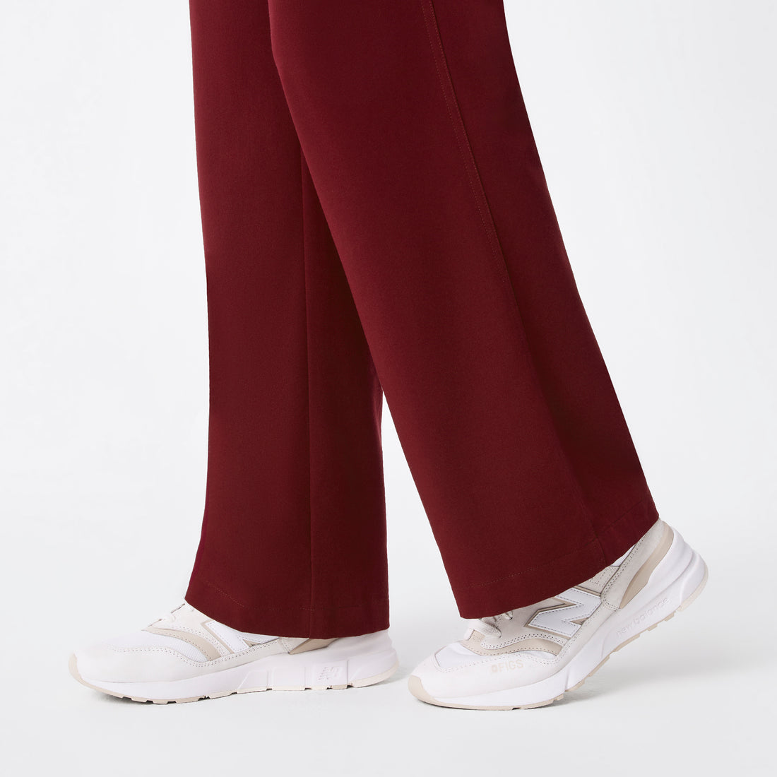 Women’s Rafaela Cargo Wide Leg ScrubJumpsuit™ - Burgundy · FIGS