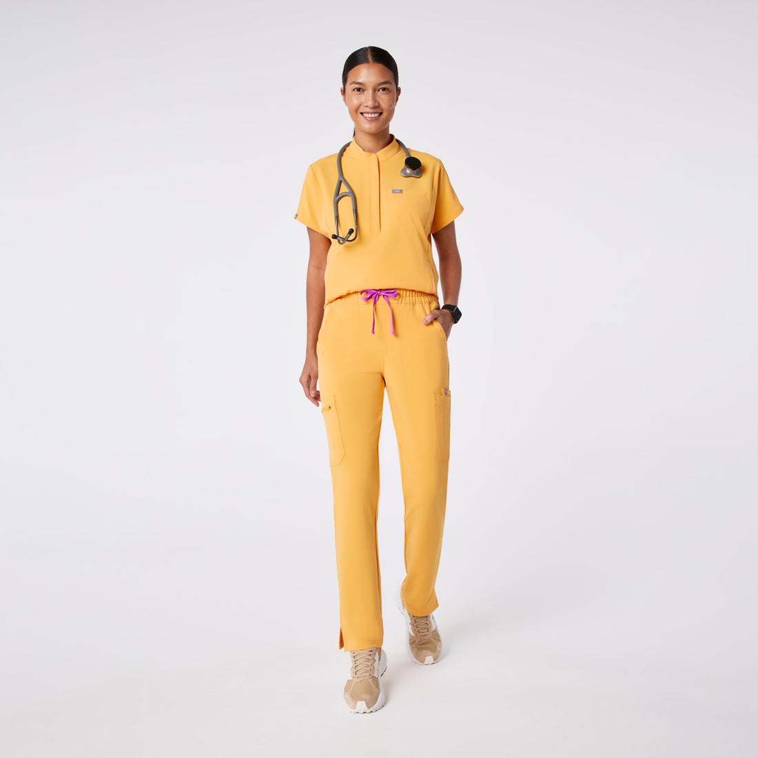 Women's Montex Classic Scrub Top - Dandelion · FIGS
