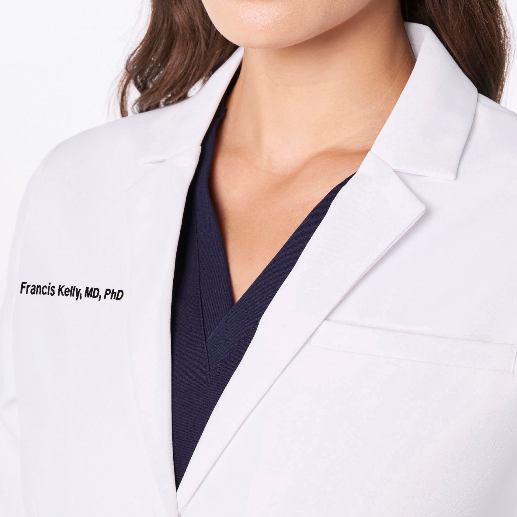 Women’s Bellevue Slim Long Lab Coat - White · FIGS