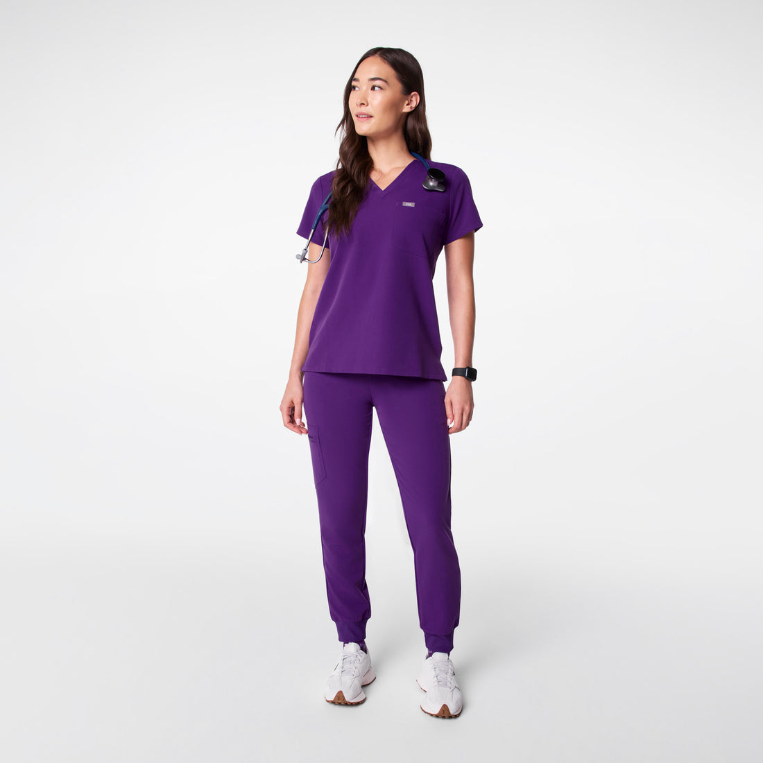 Women's Catarina One-Pocket Scrub Top™ - Digital Grape · FIGS