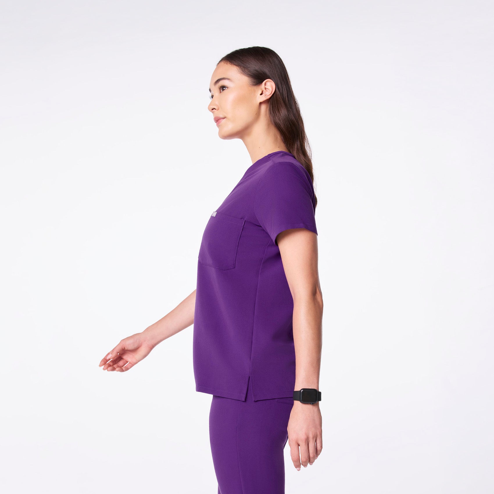 Women's Catarina One-Pocket Scrub Top™ - Digital Grape · FIGS