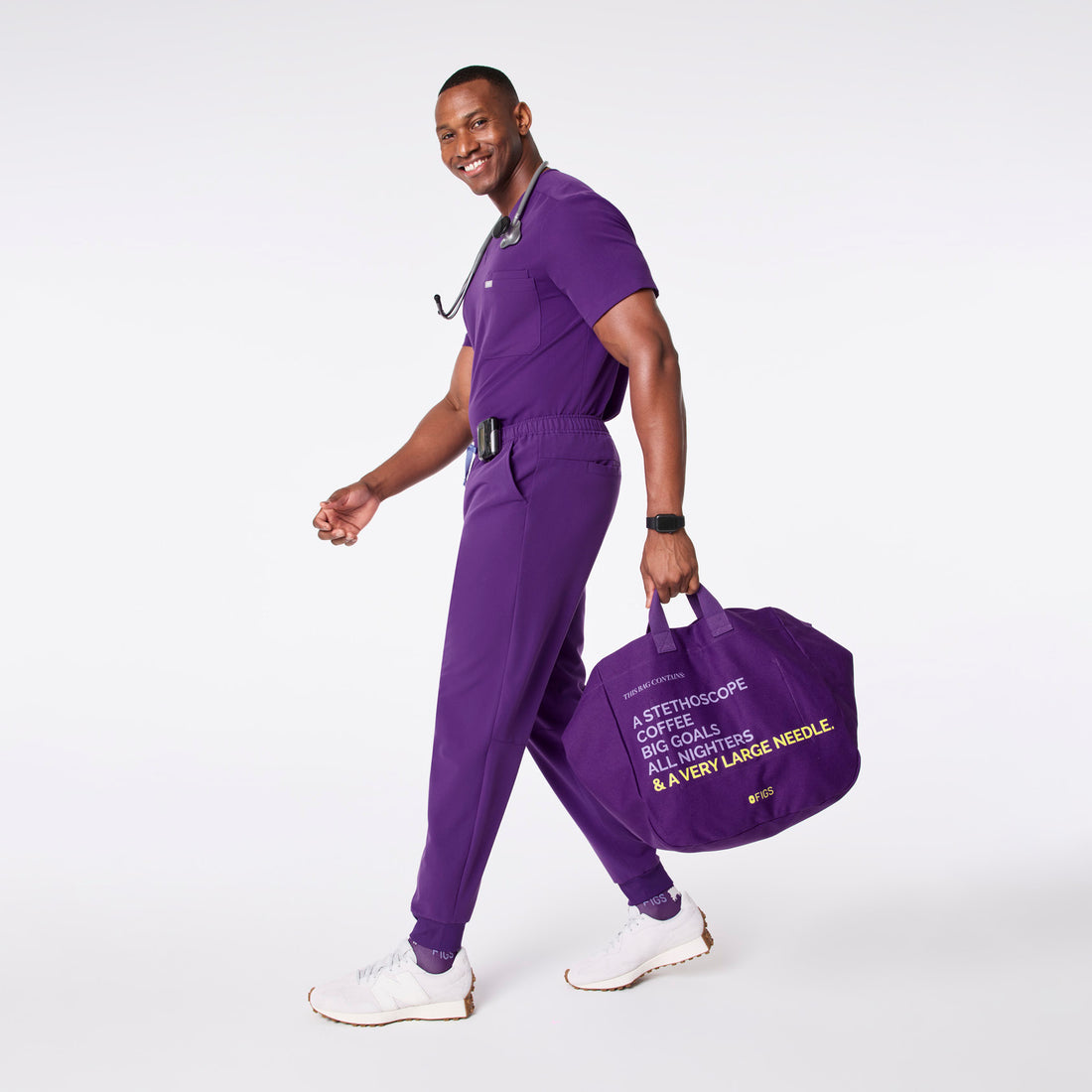 Canvas Tote - Digital Grape · FIGS