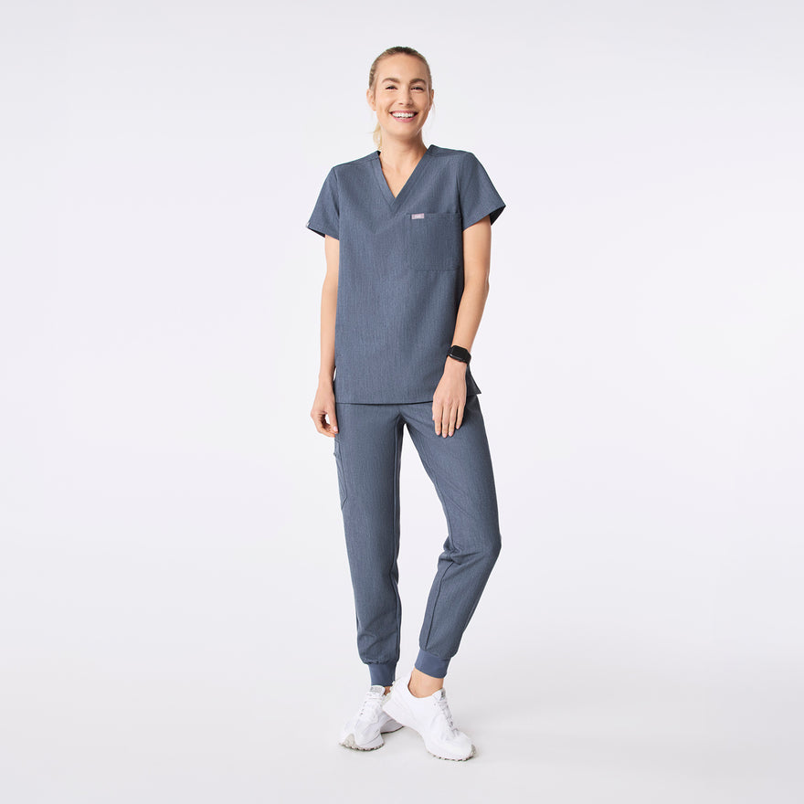 Women's Heather Denim Scrubs · FIGS
