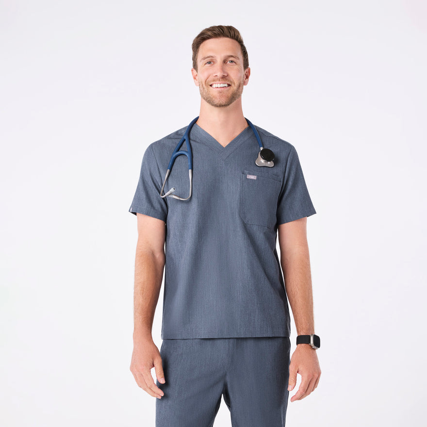 Men's Heather Denim Scrubs · FIGS