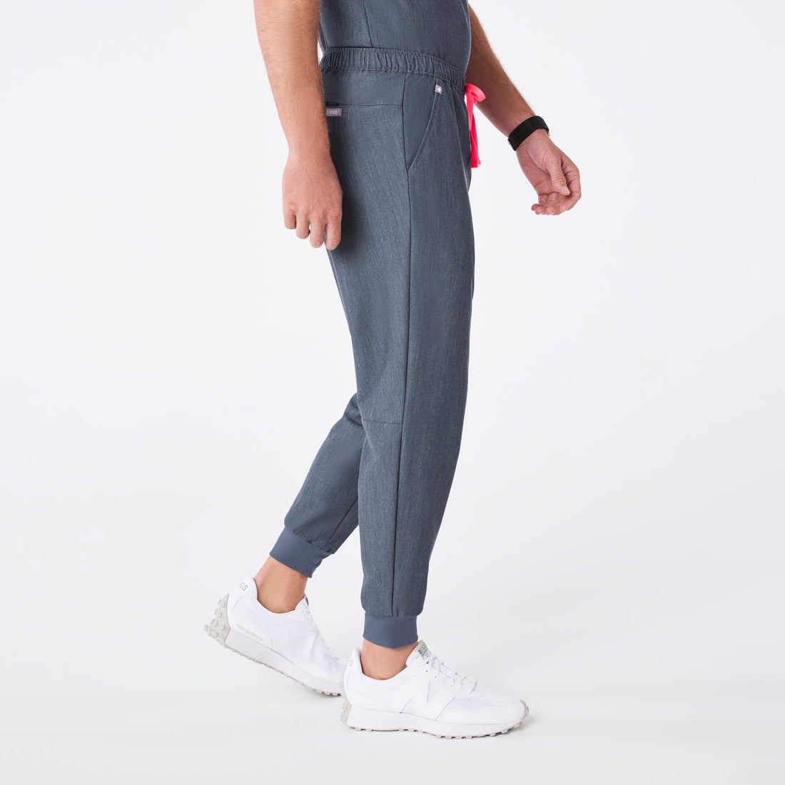 THE SET - Men’s Heather Denim Jogger Scrub Set · FIGS