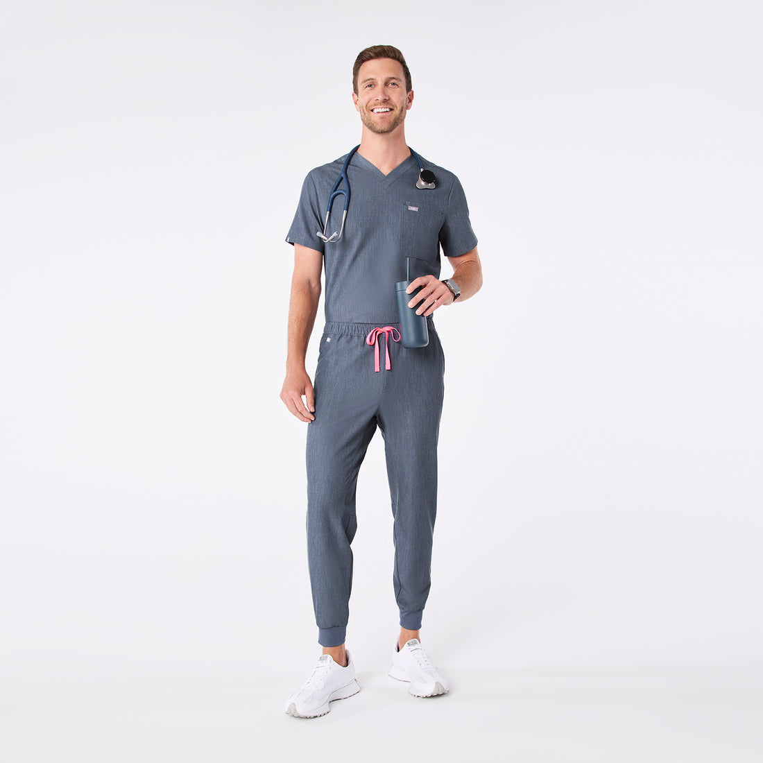 Men's Tansen Jogger Scrub Pant™ - Heather Denim · FIGS