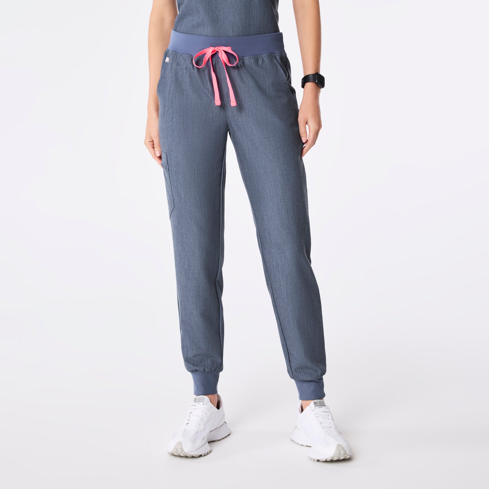 Women's Heather Denim Scrubs · FIGS