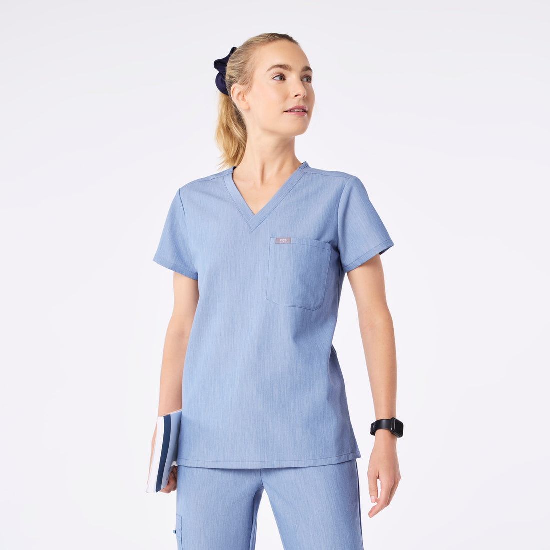 Women's Heather Indigo Scrubs · FIGS