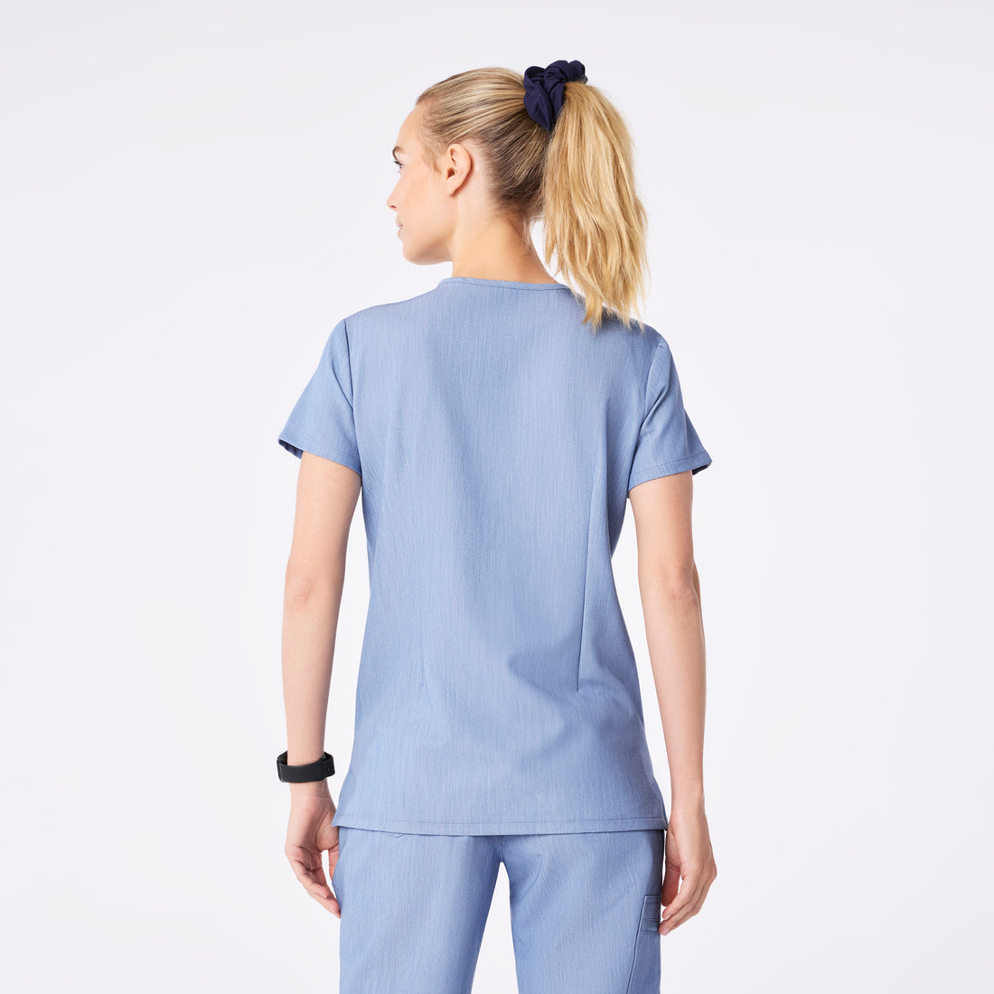 Women's Catarina One-Pocket Scrub Top™ - Heather Indigo · FIGS